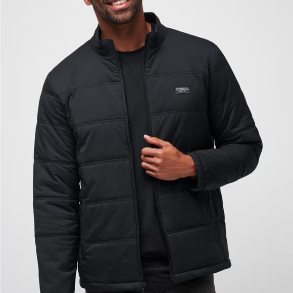 Travis Mathew | Jackets & Coats | Travis Mathew Black Palisades Puffer ...